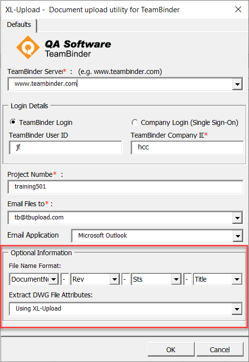 Setting Up File Name Formats