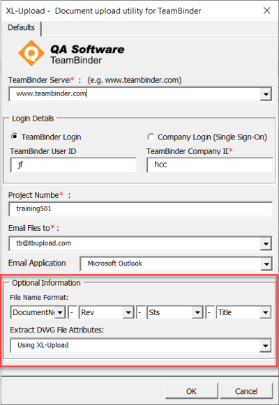 Setting Up File Name Formats