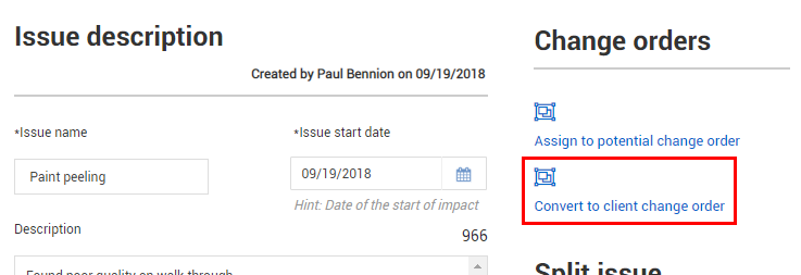 Client Change Order (CCO) Generation