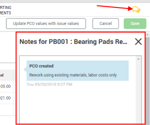Potential Change Order (PCO)