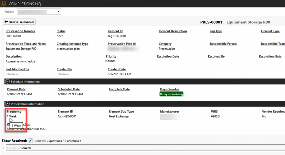 Edit a Preservation Plan