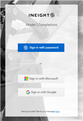 InEight Legacy Completions - Login