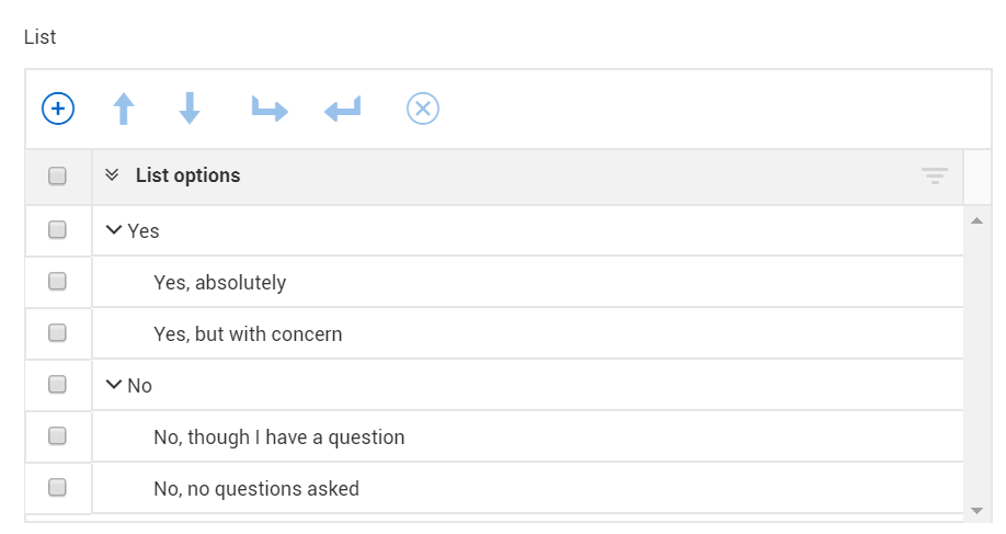 InEight Compliance - Multilevel Drop-Down Lists
