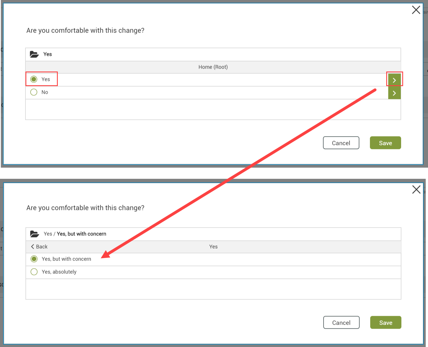 InEight Compliance - Multilevel Drop-Down Lists