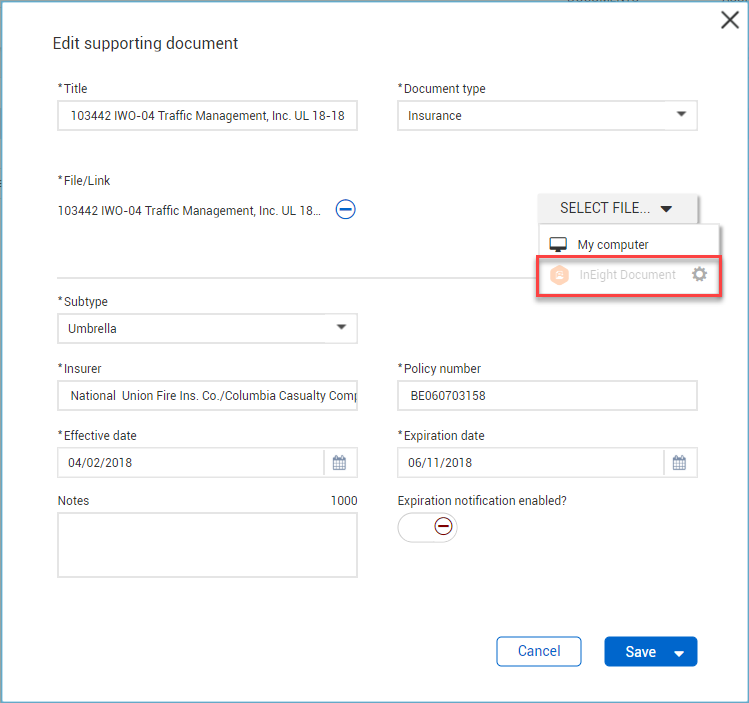 InEight Contract Release Notes