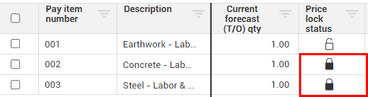 InEight Control - Lock Budget