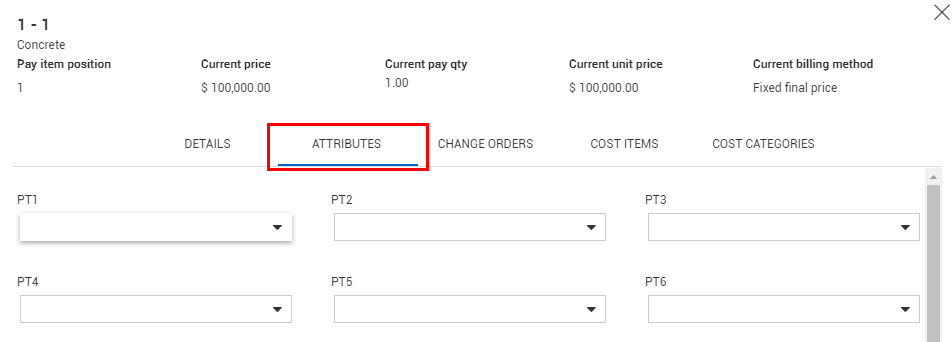 Pay Item Details