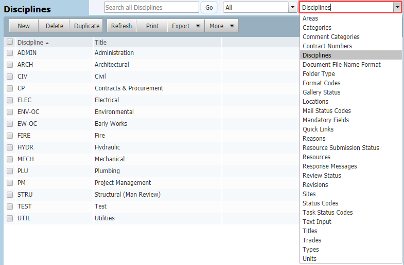 Accessing Configuration Tables