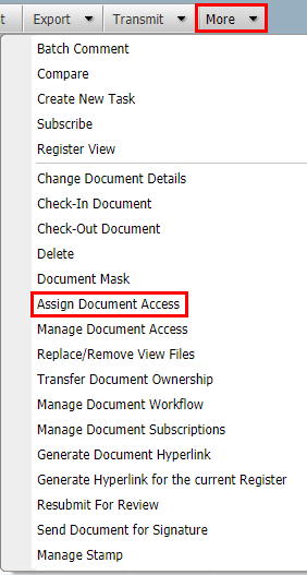 Assigning Access to specific Documents