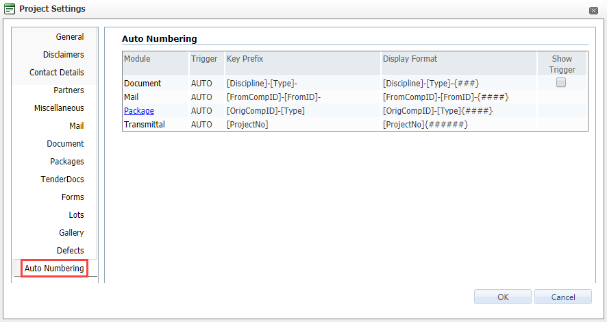 Auto Numbering