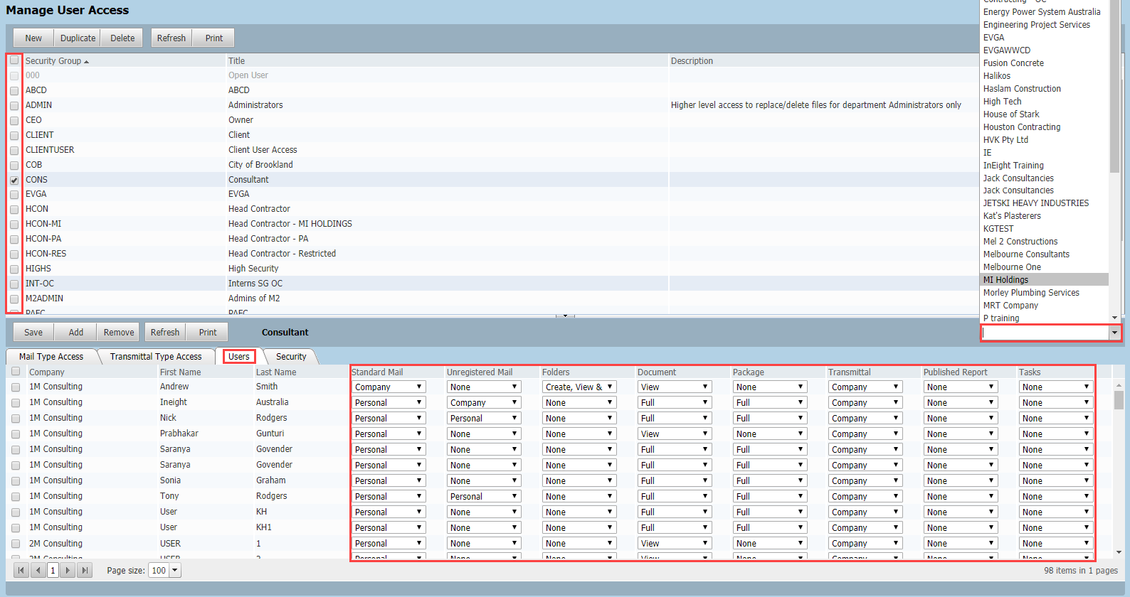 Configure User Access to Modules Configure User Access to Modules