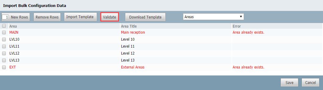 InEight Document Classic - Import Configuration Tables from MS Excel
