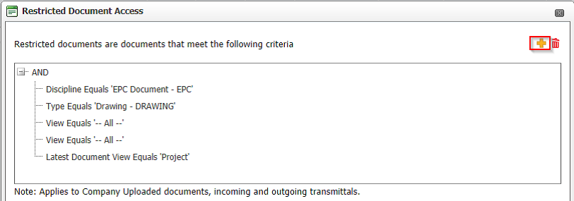 InEight Document Classic - Restricted Documents