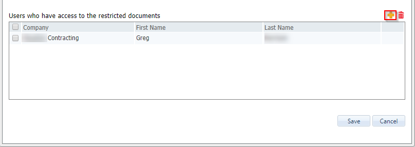InEight Document Classic - Restricted Documents