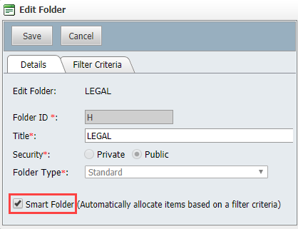 Using Smart Folders