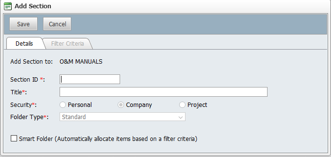 To create a Folder structure