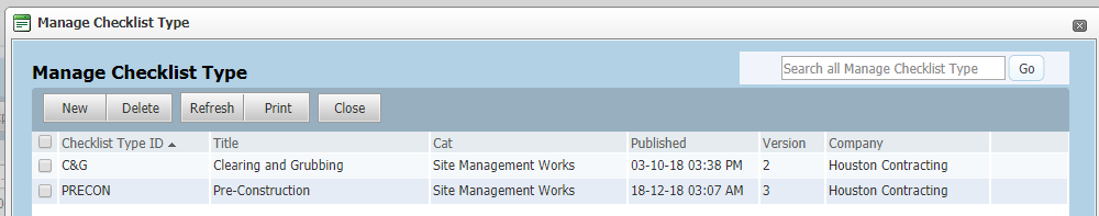 Creating a Form from a Checklist