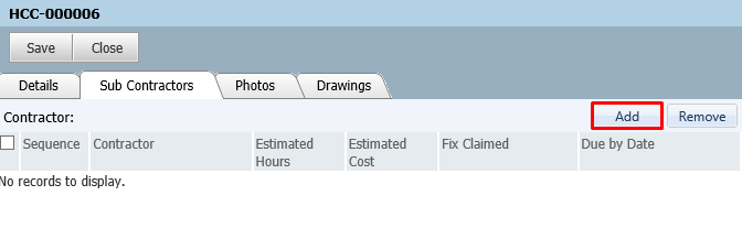 Logging of Defects on the Web Application