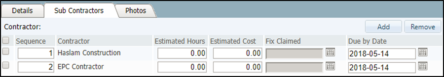 Logging of Defects on the Web Application