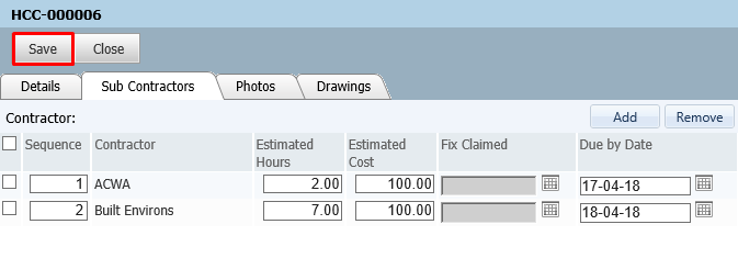 Logging of Defects on the Web Application