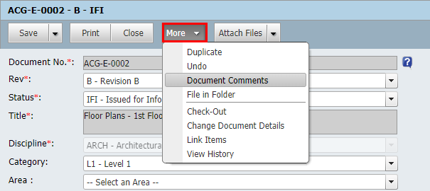 Commenting on Documents