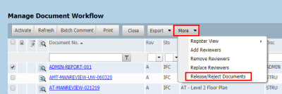 Document Release without activating a workflow
