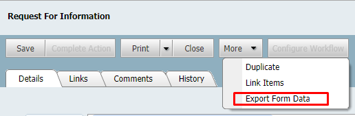 Export Individual Forms