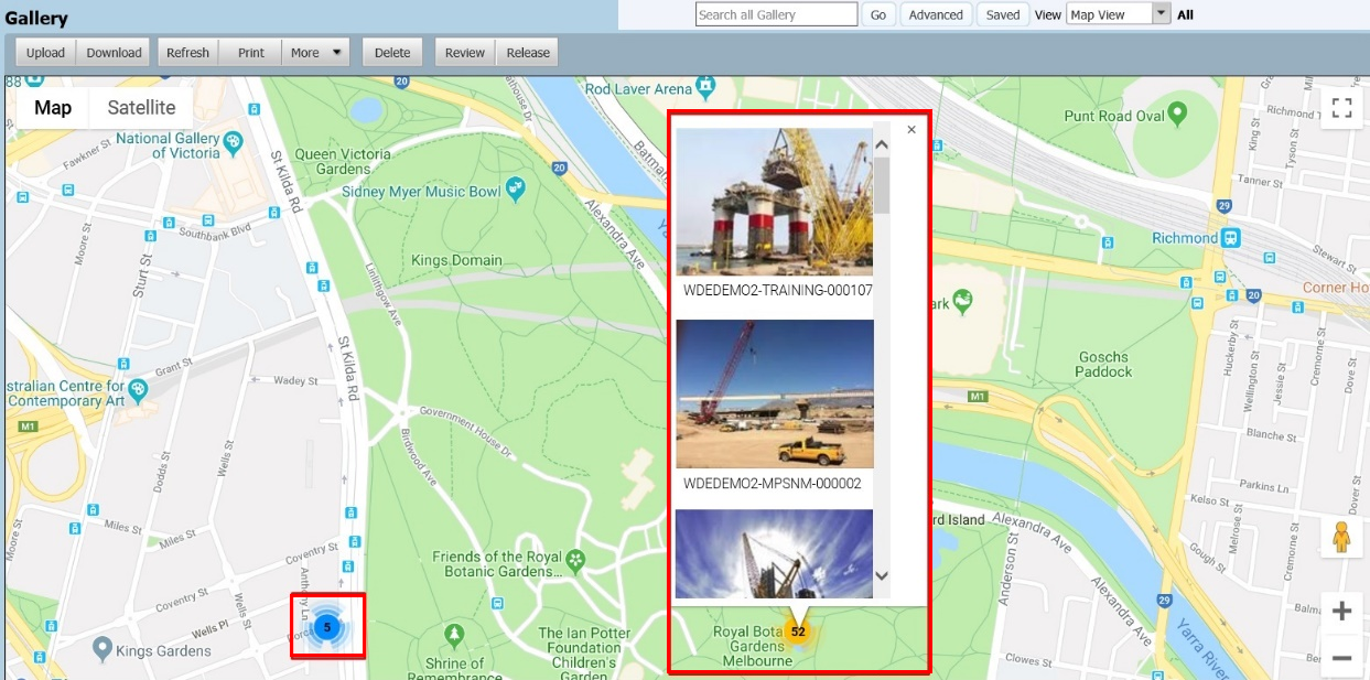 Thumbnail and List View