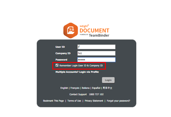 Launching InEight Document