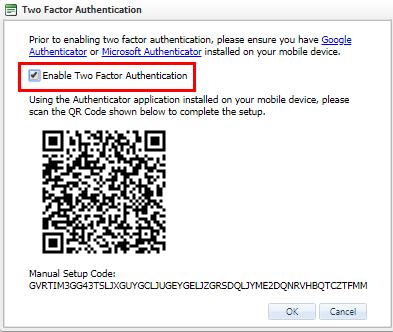 InEight Document Classic - Two Factor Authentication