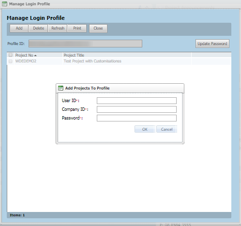 InEight Document Classic - Login Profile