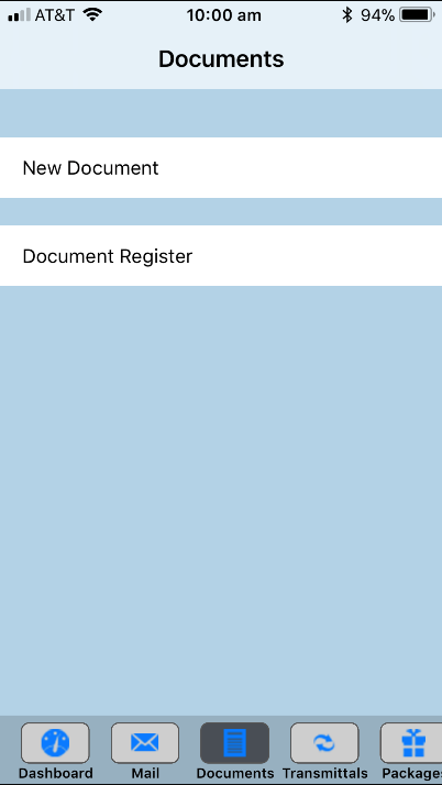 InEight Document Mobile Document Register