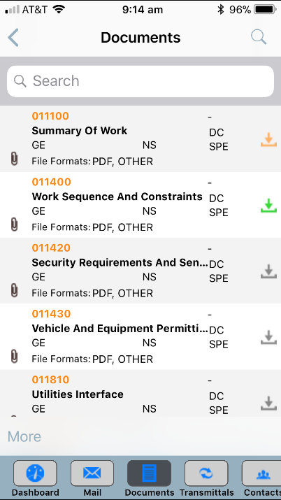 InEight Document Classic - InEight Document Mobile Document Register