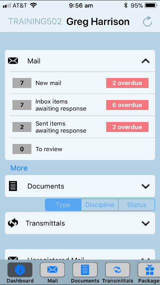 Using the Mobile App Dashboard