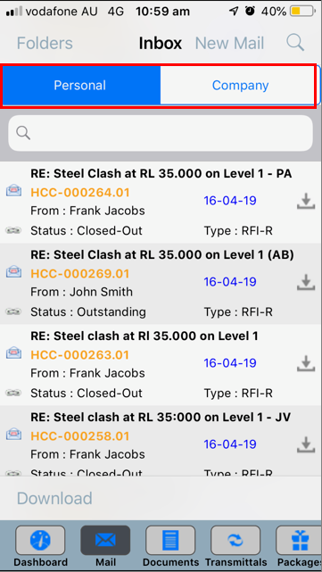 Navigating Mobile Mail