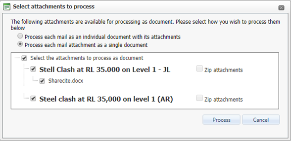 Processing Mail Attachments as Controlled Documents