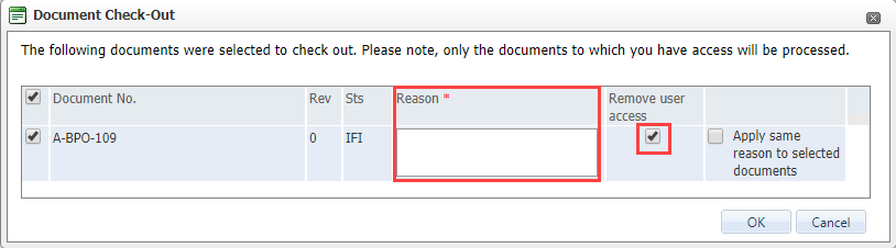 Document Check-In / Check-Out