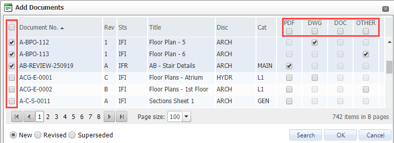 Adding Standard Package Documents