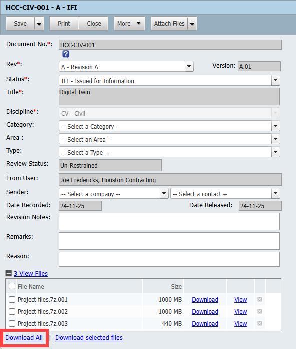 Uploading Large Files in InEight Document (Classic)