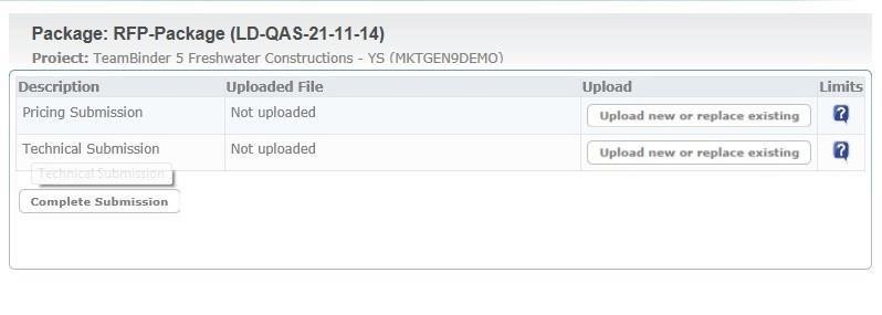 Submitting Bid Documents
