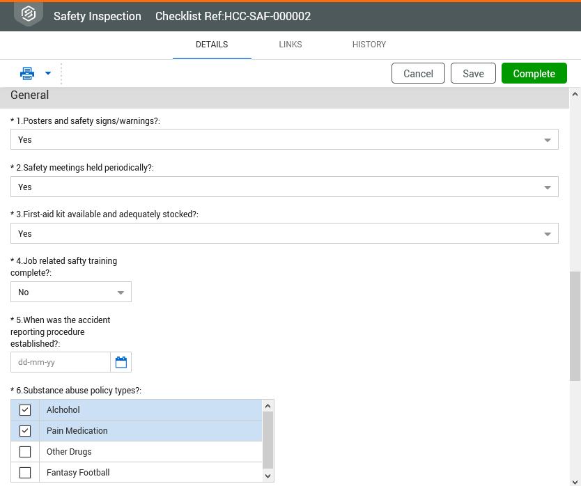 Participating in a Checklist