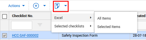 Checklist Export