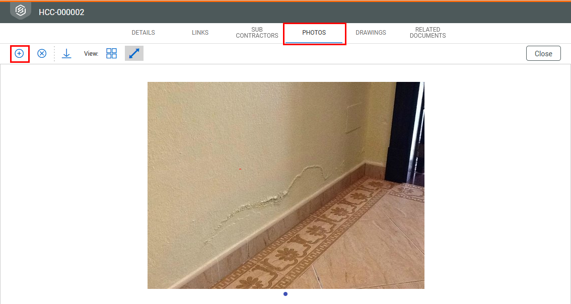 Log defects on the web application