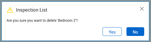 Removing an Inspection List item