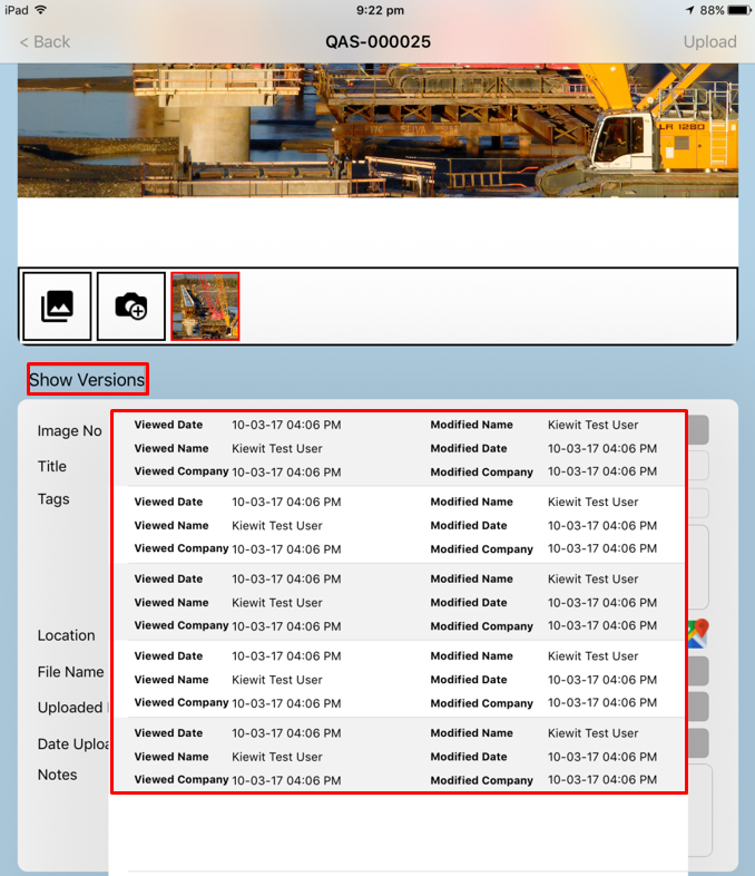 InEight Document - Project Gallery Versioning