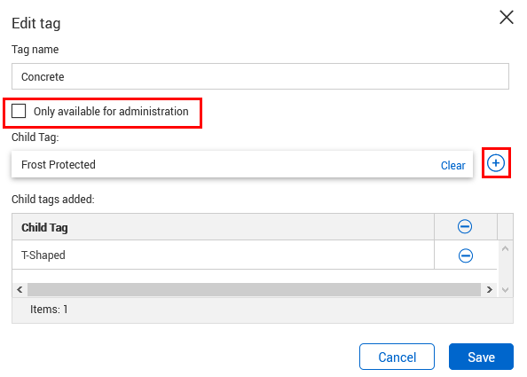InEight Document - Managing Tags