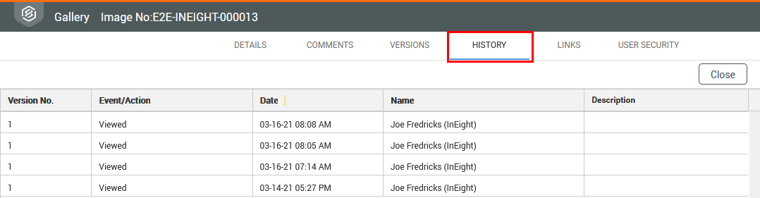 InEight Document - History