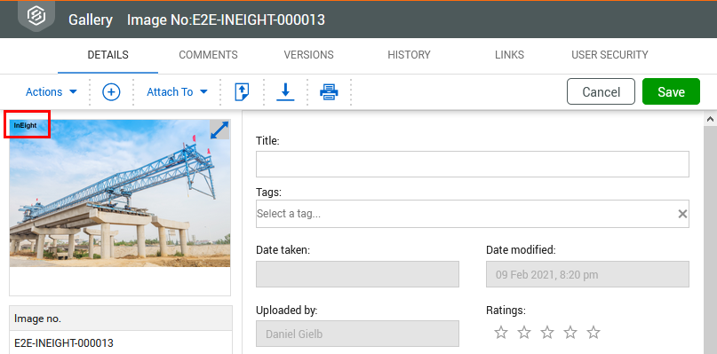 Watermarking the image