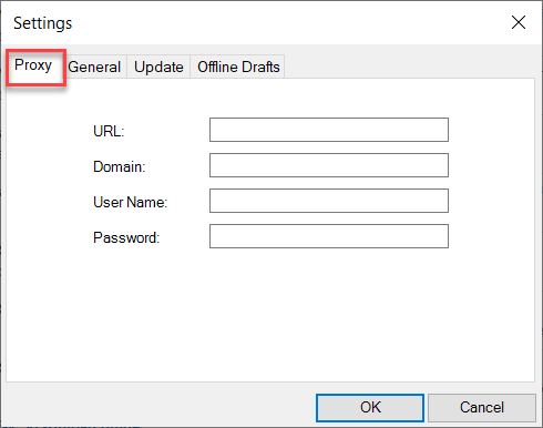 InEight Document - Proxy Settings