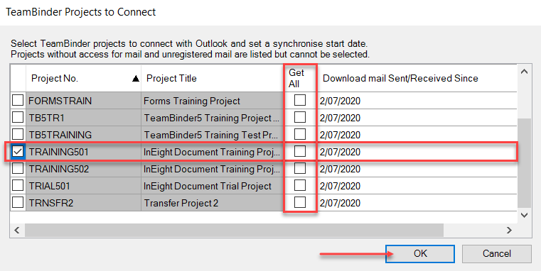 InEight Document - Connecting to InEight Document from Outlook